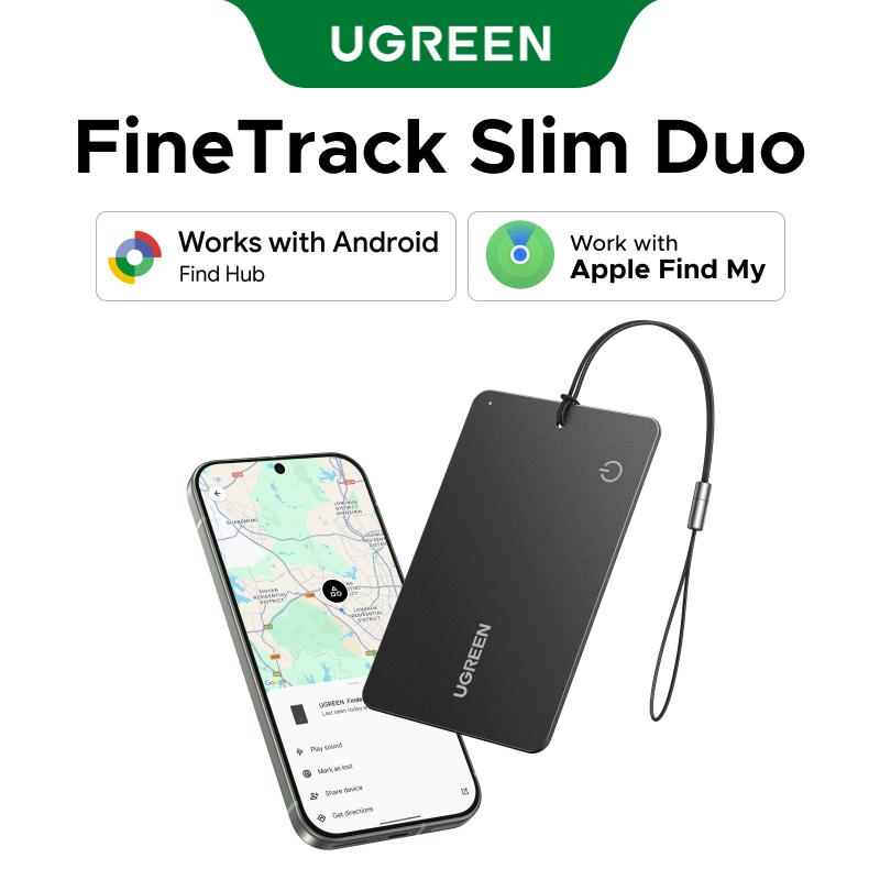 UGREEN FineTrack Slim Smart Tag Compatible with iOS Android | Shopee ...