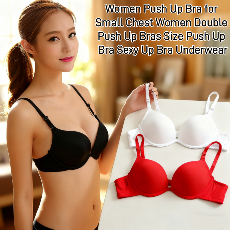 Women Push Up Bra for Small Chest Women Double Push Up Bras Size Push ...