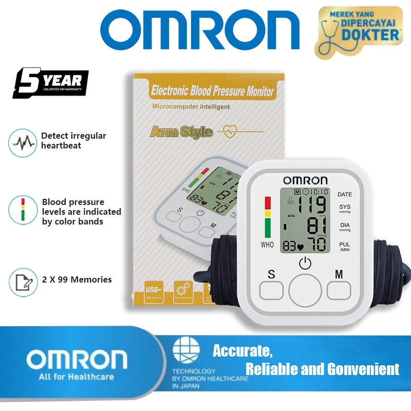 Medical Portable Digital Arm Blood Pressure Monitor Home Smart ...