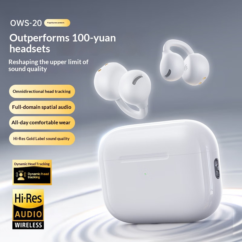 Remax Wireless Clip Open-Ear TWS Earbuds Bluetooth 6.0 Low Latency ...
