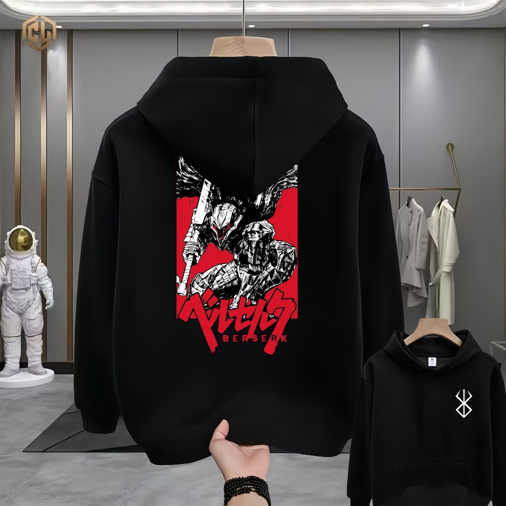 2025 Japanese Anime Berserk Guts Hoodies Sweatshirt Cartoon Long Sleeve ...