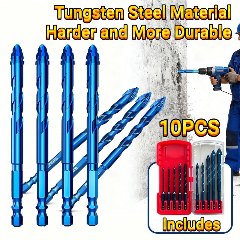 10pcs Latest Sawtooth Tungsten Steel concrete drill bit for tiles，drill ...