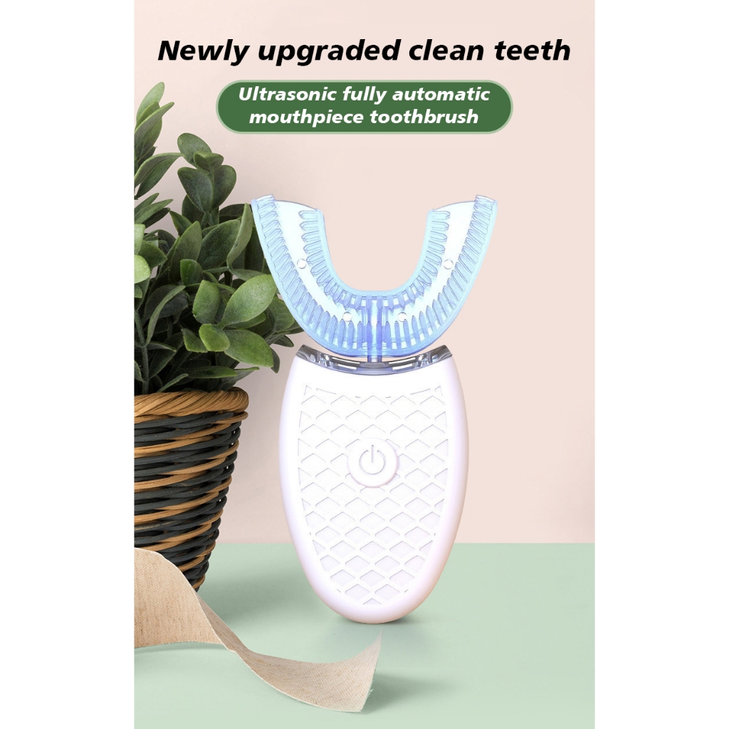 Mouthpiece Ultrasonic Electric Toothbrush - Auto Cleaning, Hands-Free ...