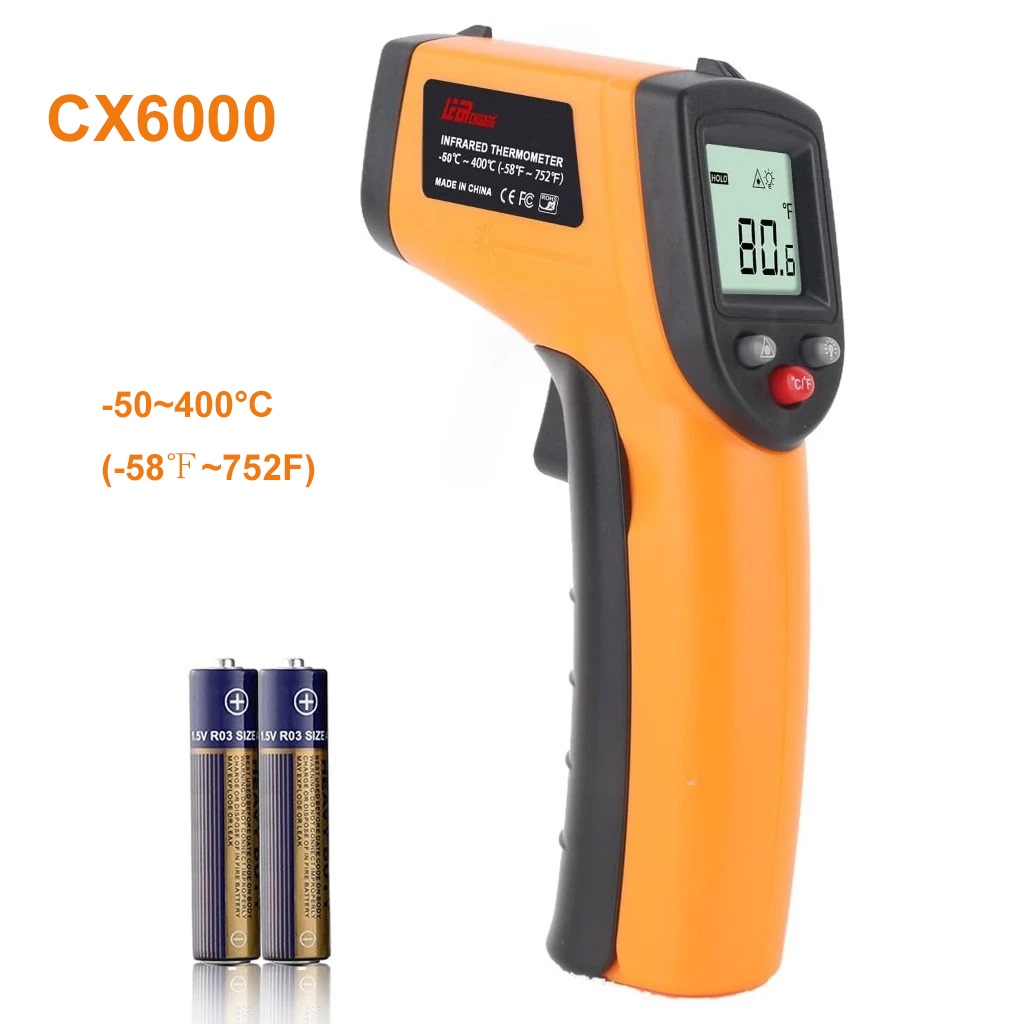 AR320 Digital Infrared Thermomete Laser Industrial Temperature Gun Non ...