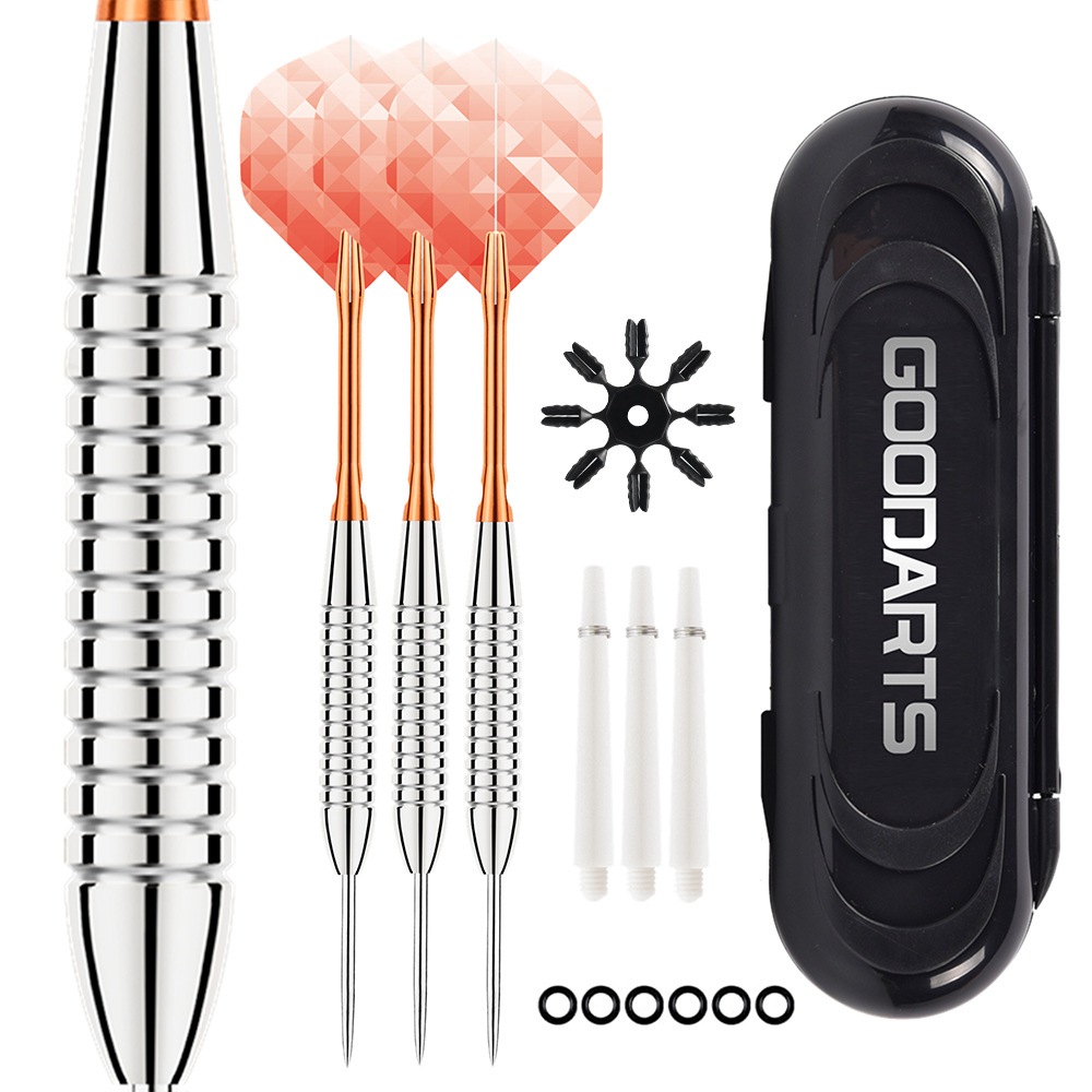 GOODARTS 24 g Steel Tip Dart Pin Professional Darts with Plastic Dart ...