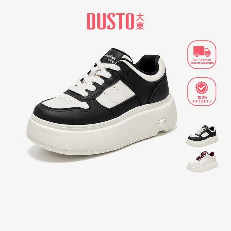 DUSTO Thick-Soled Sneakers 6.5cm Height Increasing Shoes Outdoor Casual ...