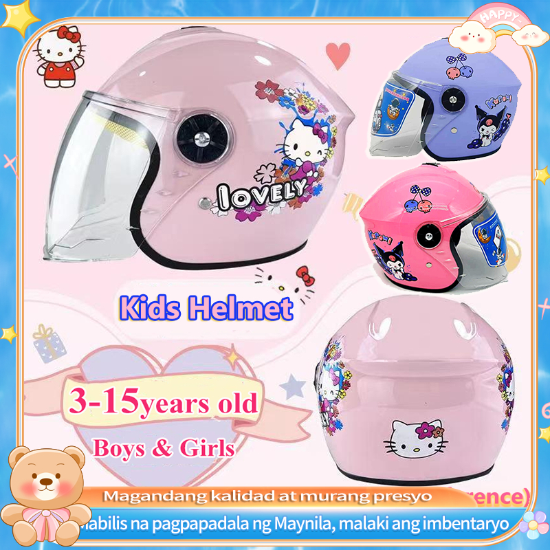 Kids Helmet Motorcycle 3 to 15Years Old Boys And Girls Full Face With ...