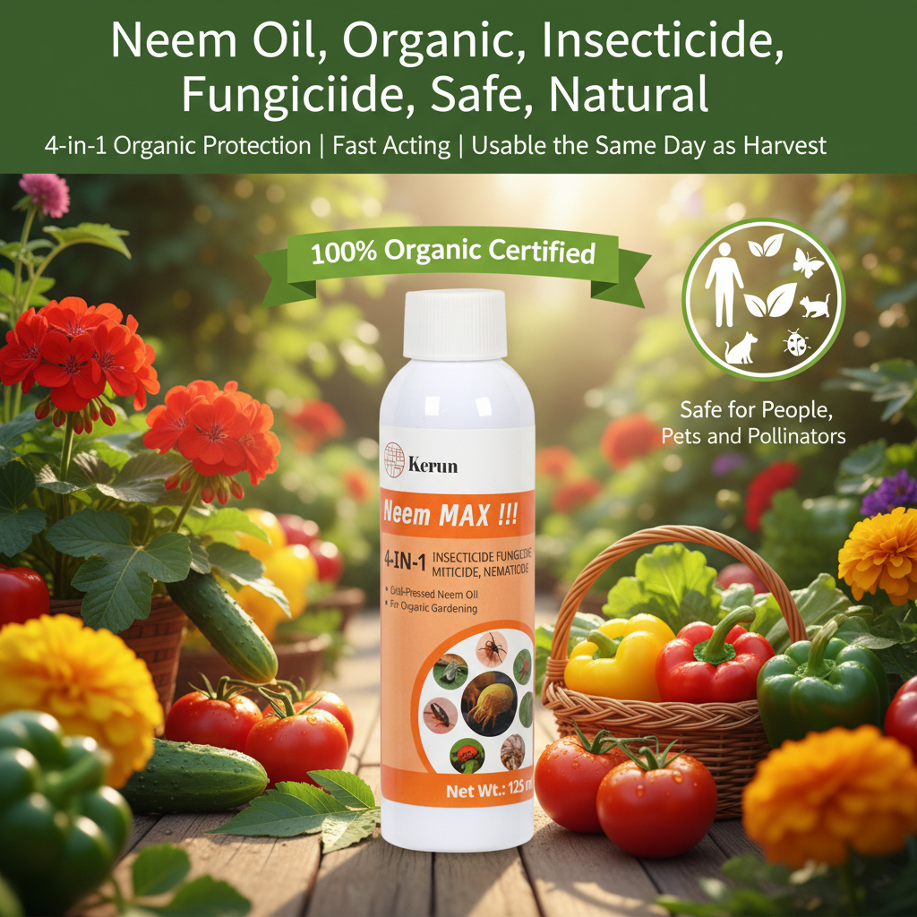 Organic Pure Neem Oil - Natural Vegetable & Plant Insecticide ...