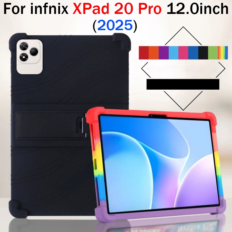 For Infinix XPad 20 Pro 12.0 inch 2025 Soft Silicone Four-Corner ...