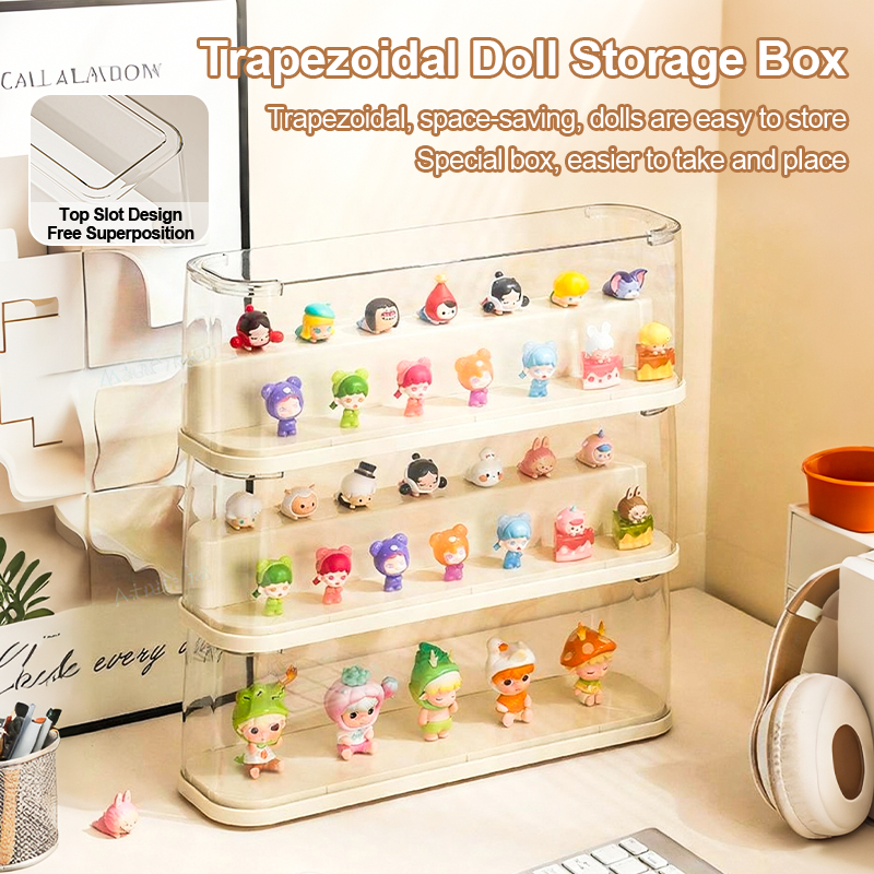 Mini Figure Acrylic Display Case Acrylic Doll Collectible Dustproof ...