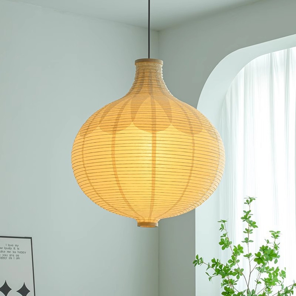 Japanese Paper Lantern Chandelier Light Papercraft Pendant Light ...