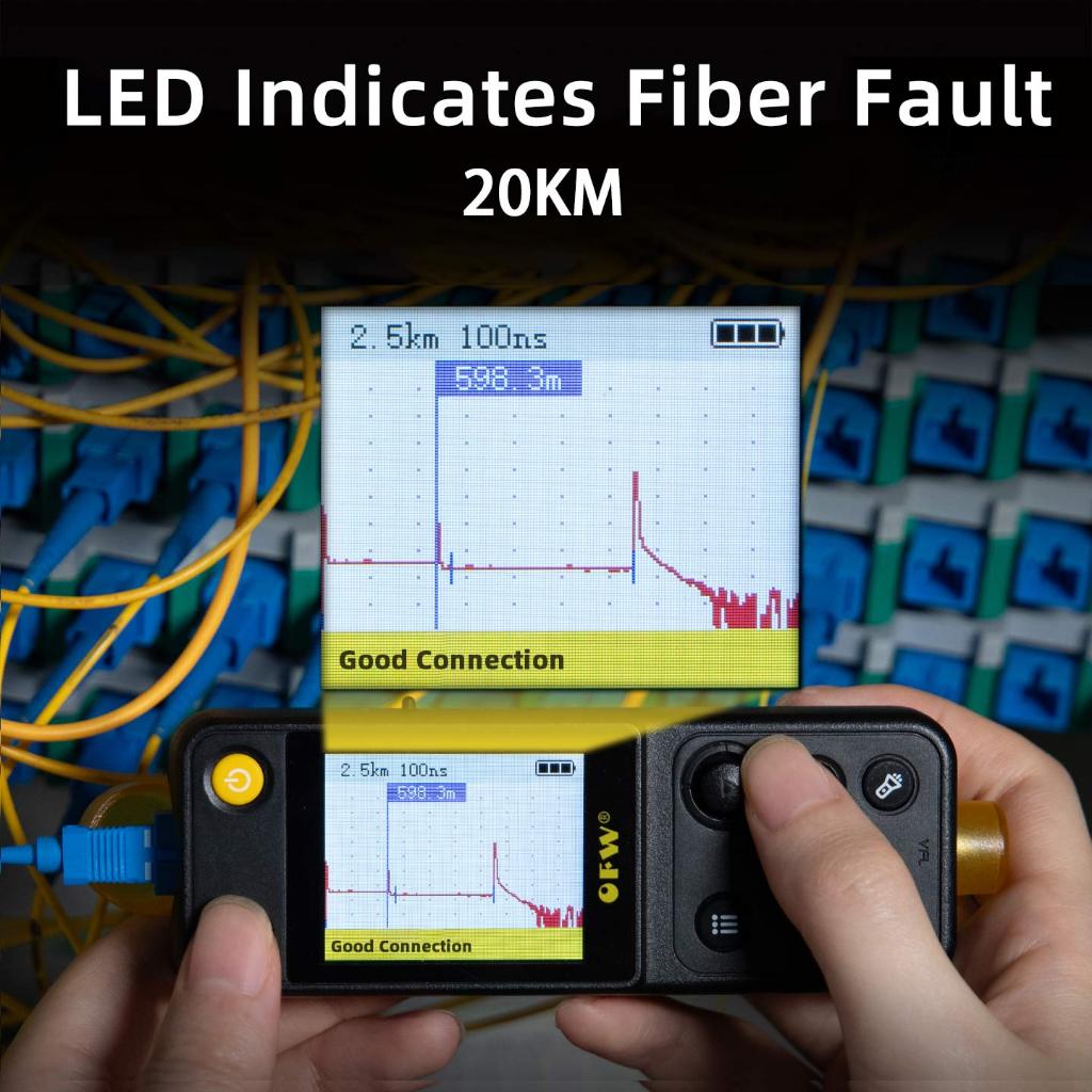 OFW Optic Fault Finder 20KM Support Active Fiber Test Quick Fiber ...