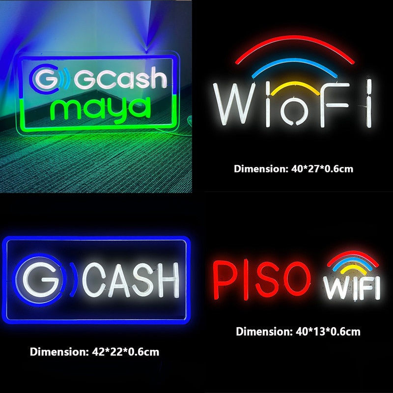 【UNOLUX】G CASH Sign/MAYA Sign/ LED Sign GCASH/ WIFI SIGN/ PISO WIFI ...