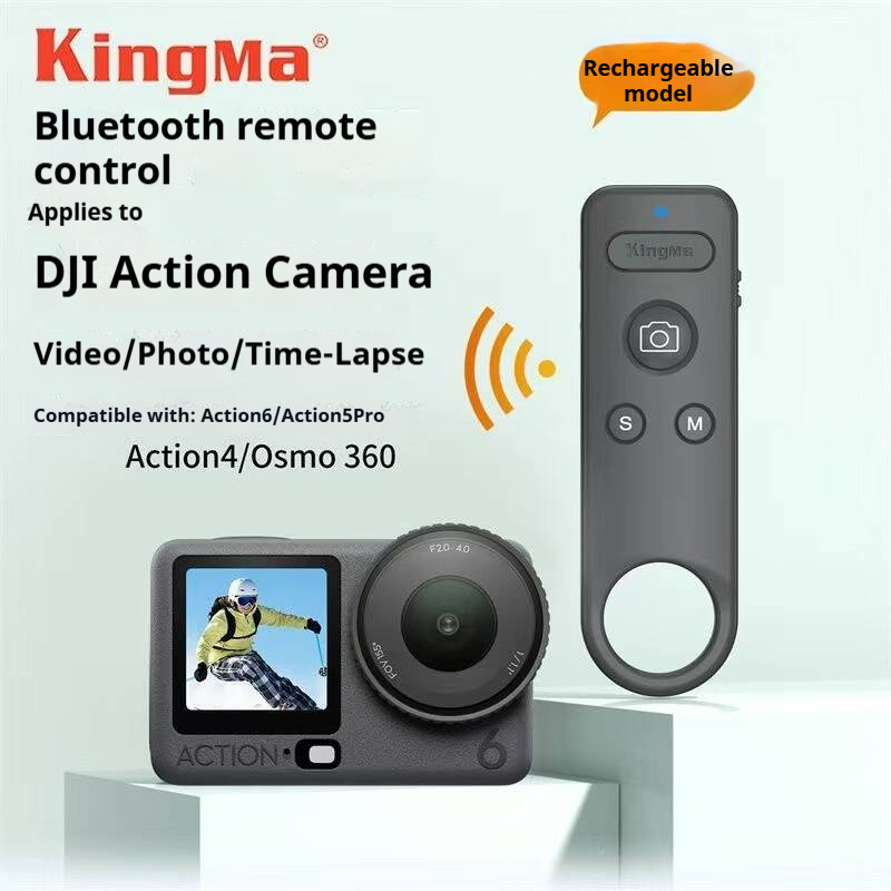 Kingma Bluetooth Remote Control for DJI Osmo Action 6/5 Pro/4/Osmo 360 ...