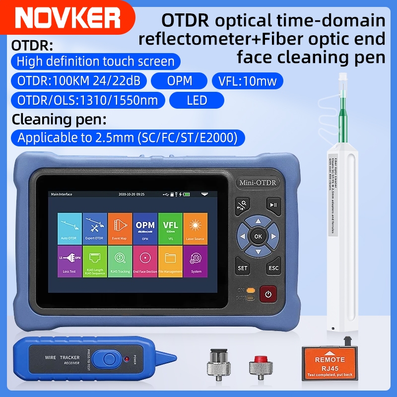 Novker Professional OTDR Reflectometer, a 12-in-1 multifunctional ...