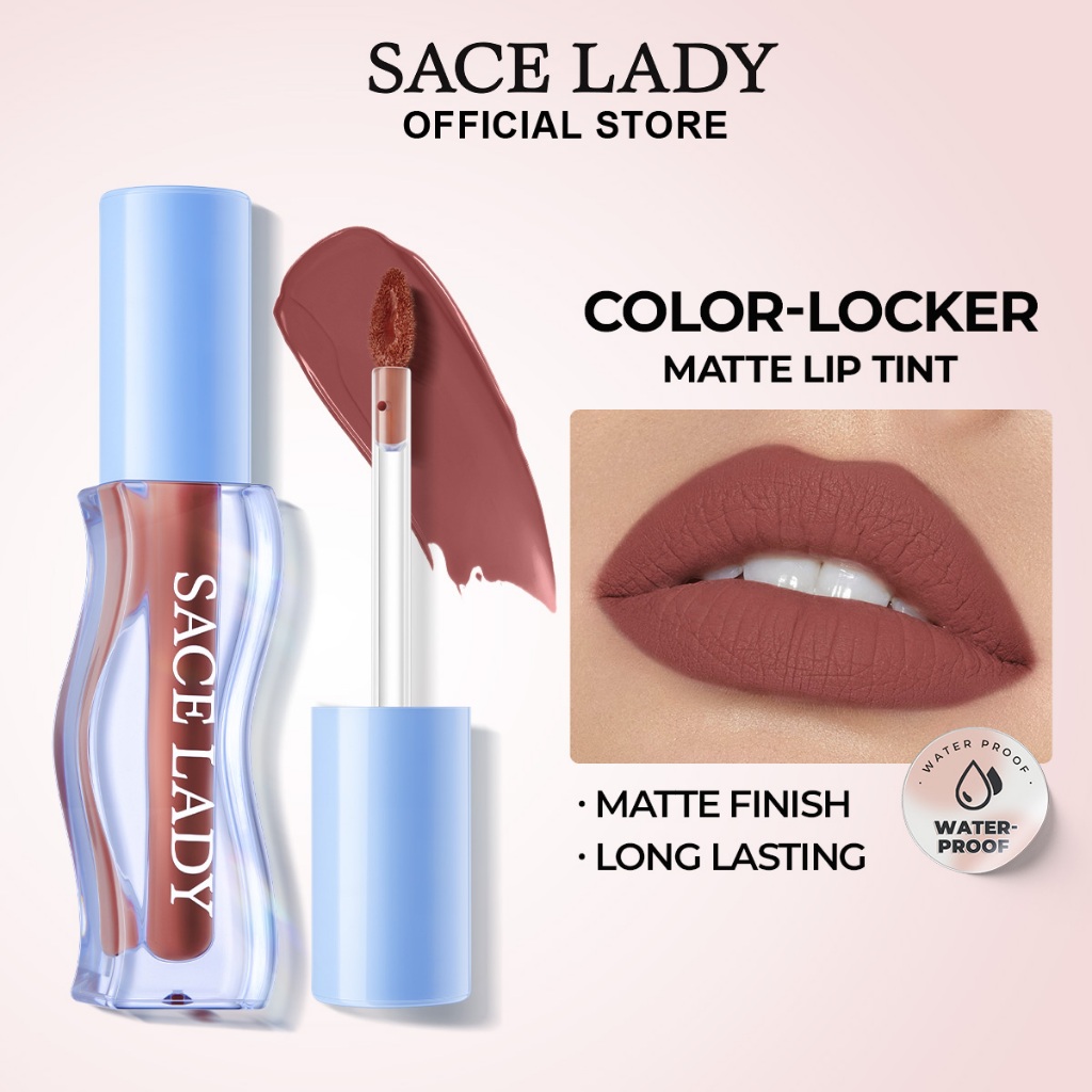 SACE LADY Lip Tint Color-Locker Matte 24H Waterproof Transfer-Proof ...
