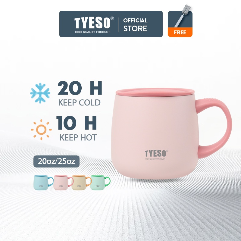TYESO 2025 NEW Insulated 304 Stainless Steel Thermos Cup Double-layer ...