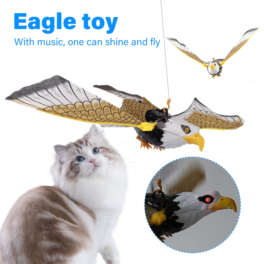 Electric Birds Flying Eagle Can Sound and Light Fly Birthday Gifts for ...