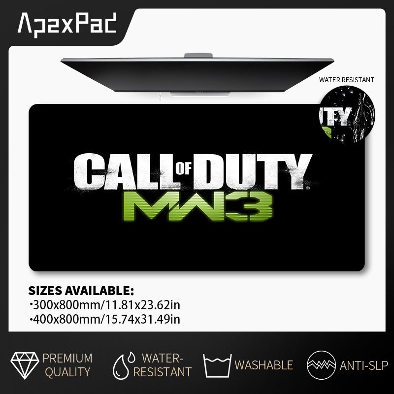 40x80 Call of Duty Modern Warfare FPS Game Large Mouse Pad Non-slip ...