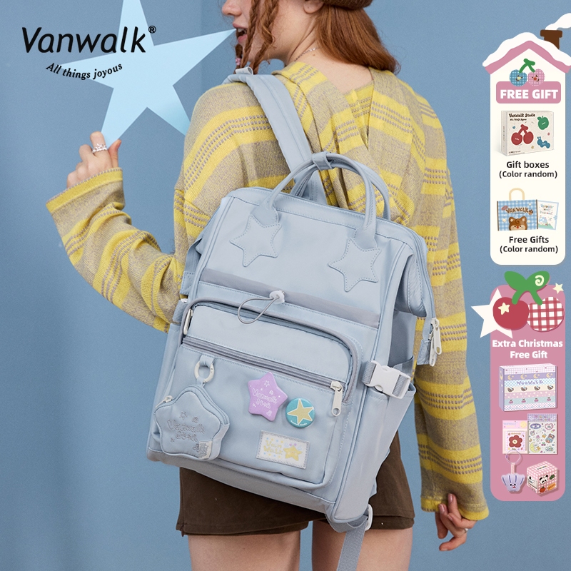 (Local shipping) VANWALK Lucky Star V2886 Large Capacity Backpack for ...