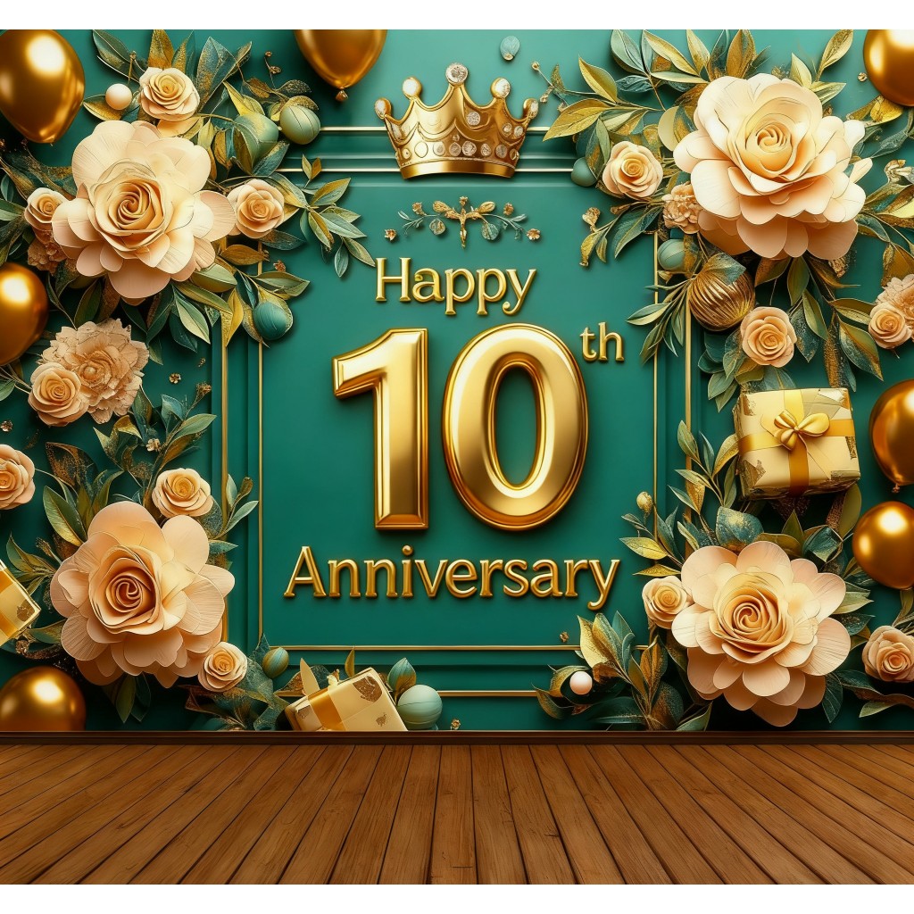 5x3ft Happy 10th 20th 25th 30th 40th 50th 60th Anniversary Decorations ...