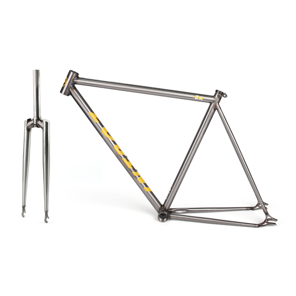 INTRO7 Chromoly Steel Raw Finish Frame Fork Set 52/55cm Sizes Available ...