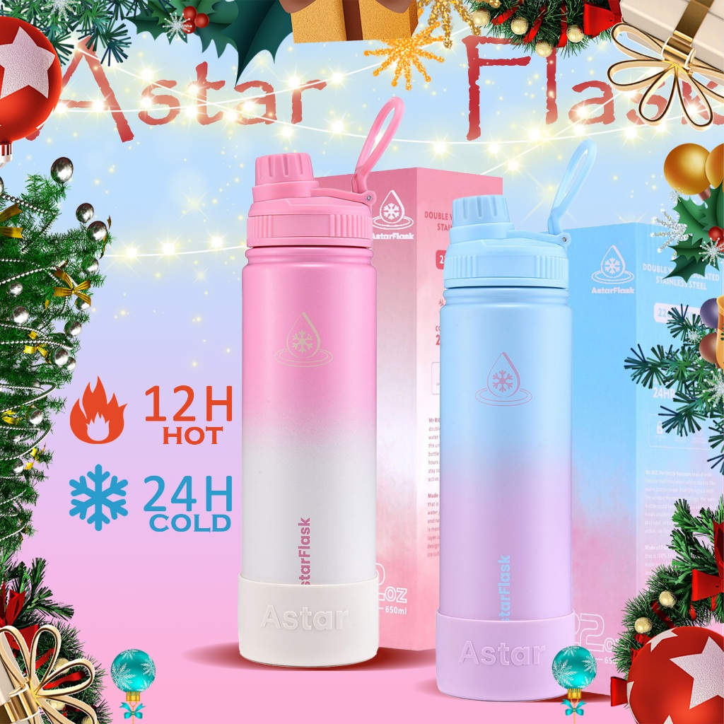 Astar Flask 650ML 22oz Tumbler Hot and Cold Water Bottle Hydration ...
