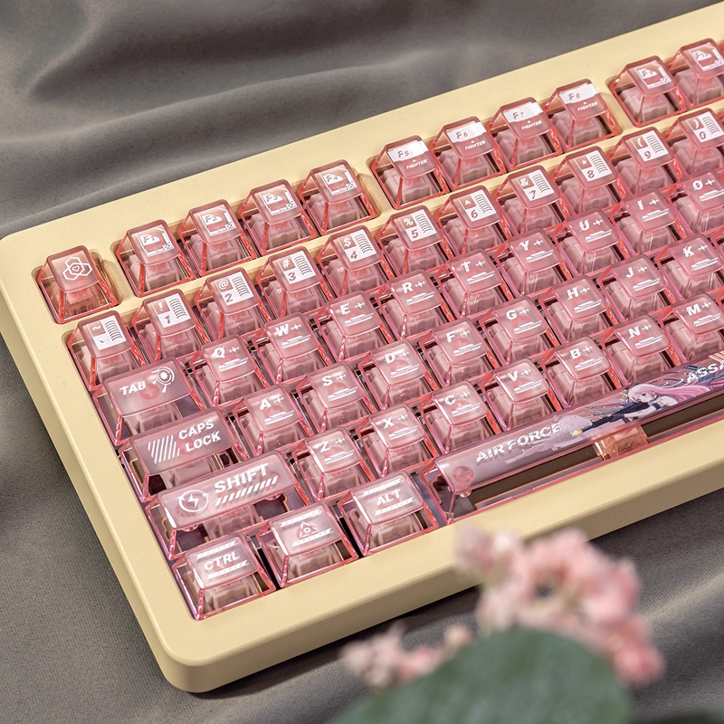 【Keycap Only】Air Force Assault Transparent Keycaps 115 Keys Cherry ...