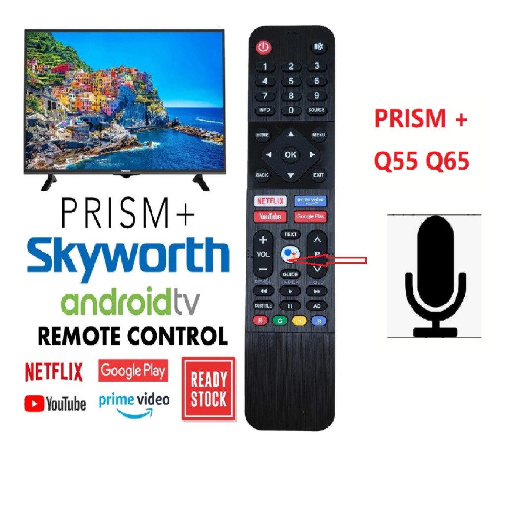 TV Remote Control Suitable for Skyworth/Asanzo/PRISM+ LCD Smart TV ...