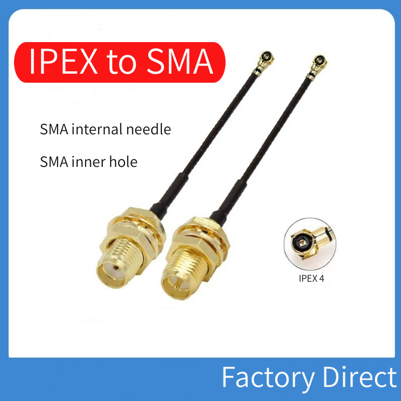 IPEX4 to SMA Female MHF4 RF Pigtail Cable Antenna Cord for M.2 NGFF ...