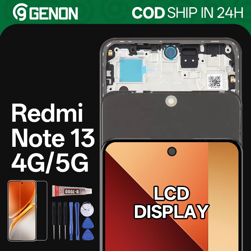 Genon AMOLED 120Hz LCD for Xiaomi Redmi Note 13 4G / 5G LCD Display ...