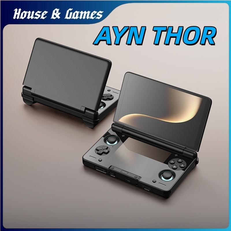 THOR THOR Dual-Screen Flip Handheld Upper Lower Dual OLED Screen ...