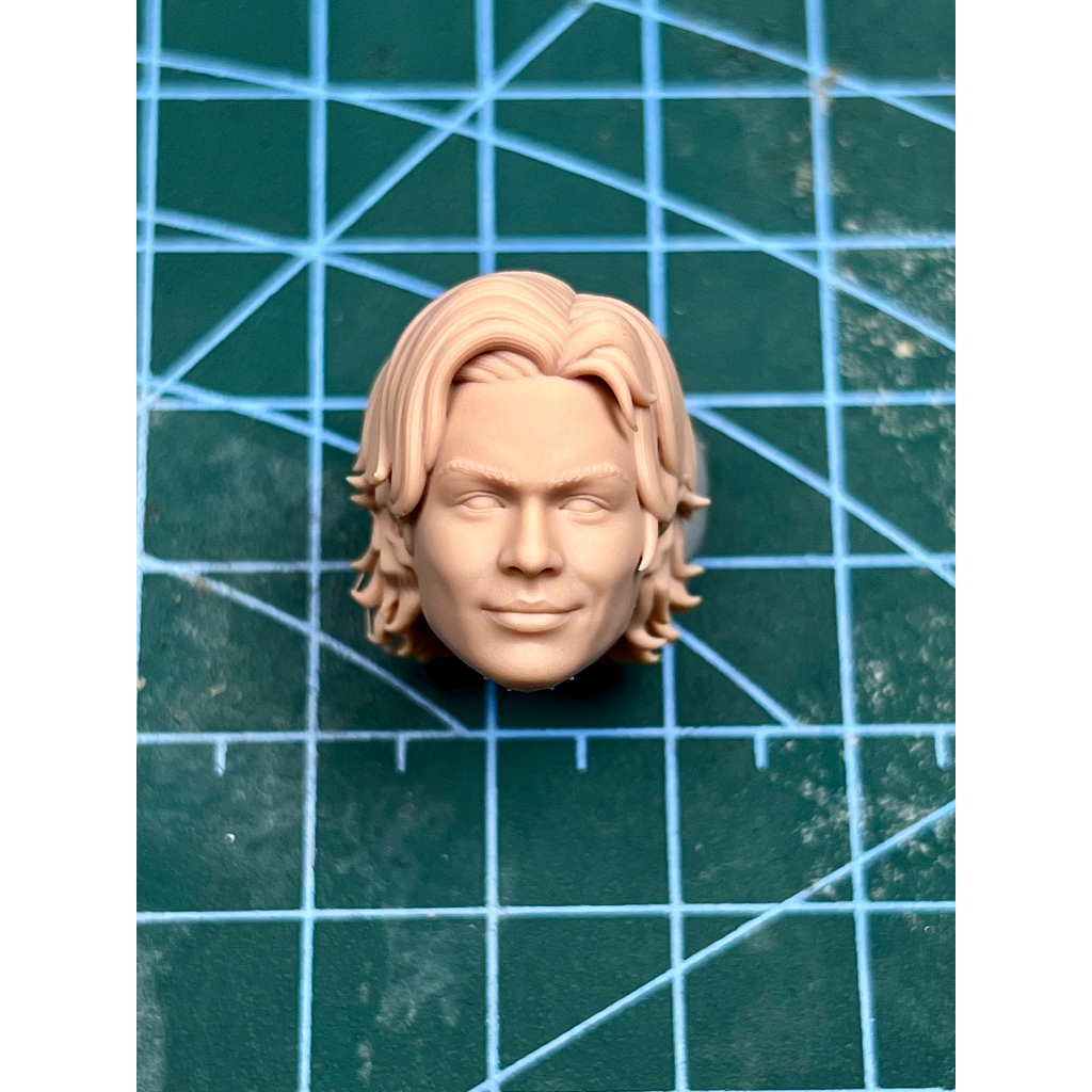 Unpainted 1/12 Scale Blue Beetle Jaime Reyes Head Carved Model Fit For ...