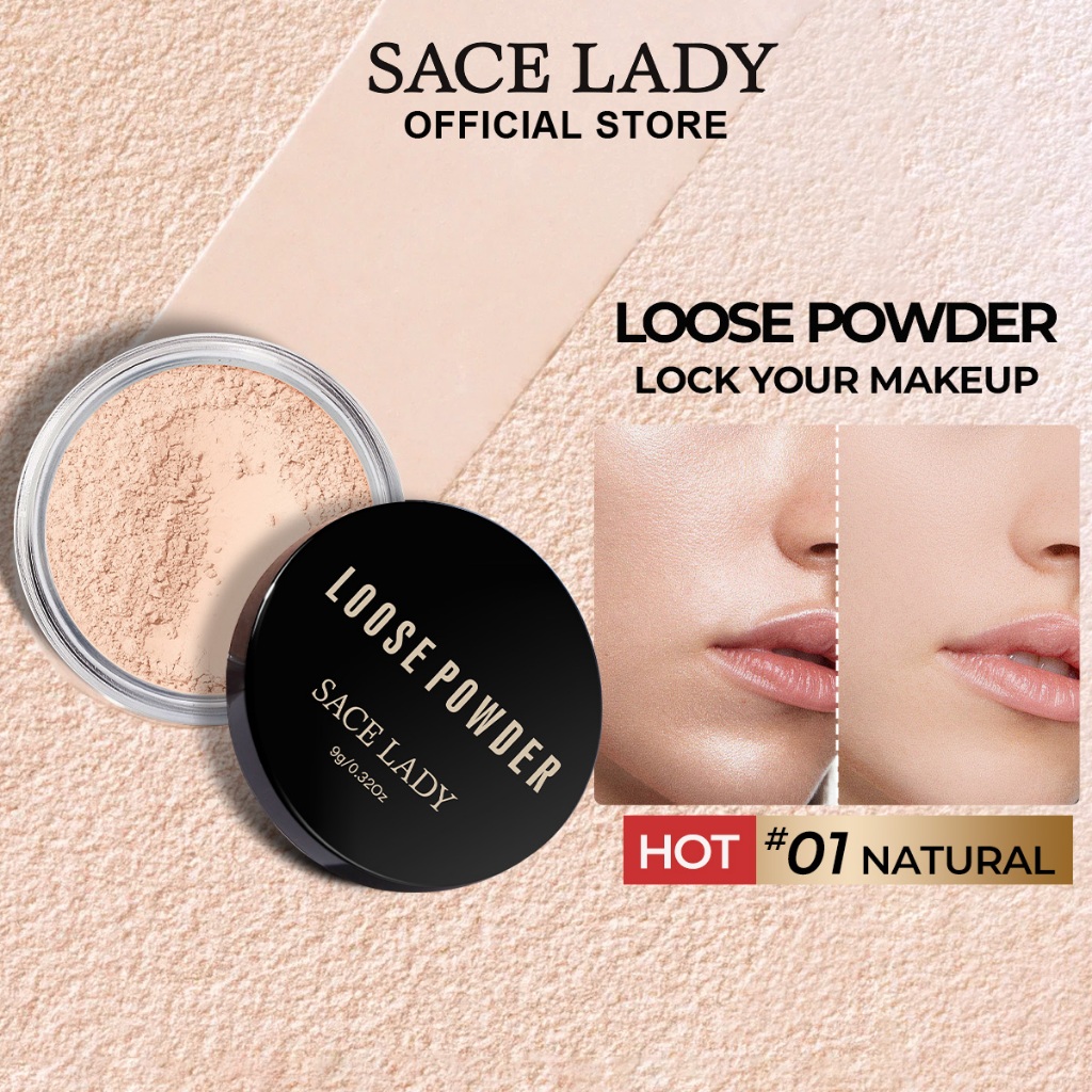 SACE LADY Oil Control Loose Powder Everlasting Matte Setting Powder ...