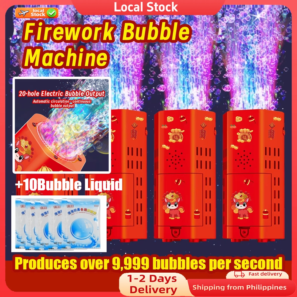 [Local Stock] 2026 New Automatic Firework Bubble Machine Blowing ...