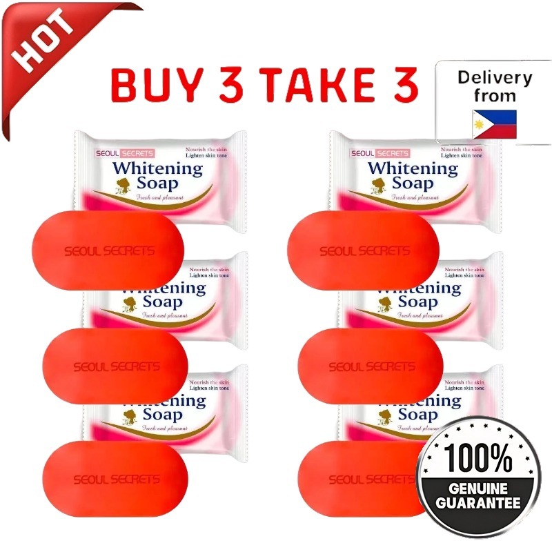 BUY 3 TAKE 3 Whitening Soap Seoul secret soap Lighten SkinTone Fresh ...