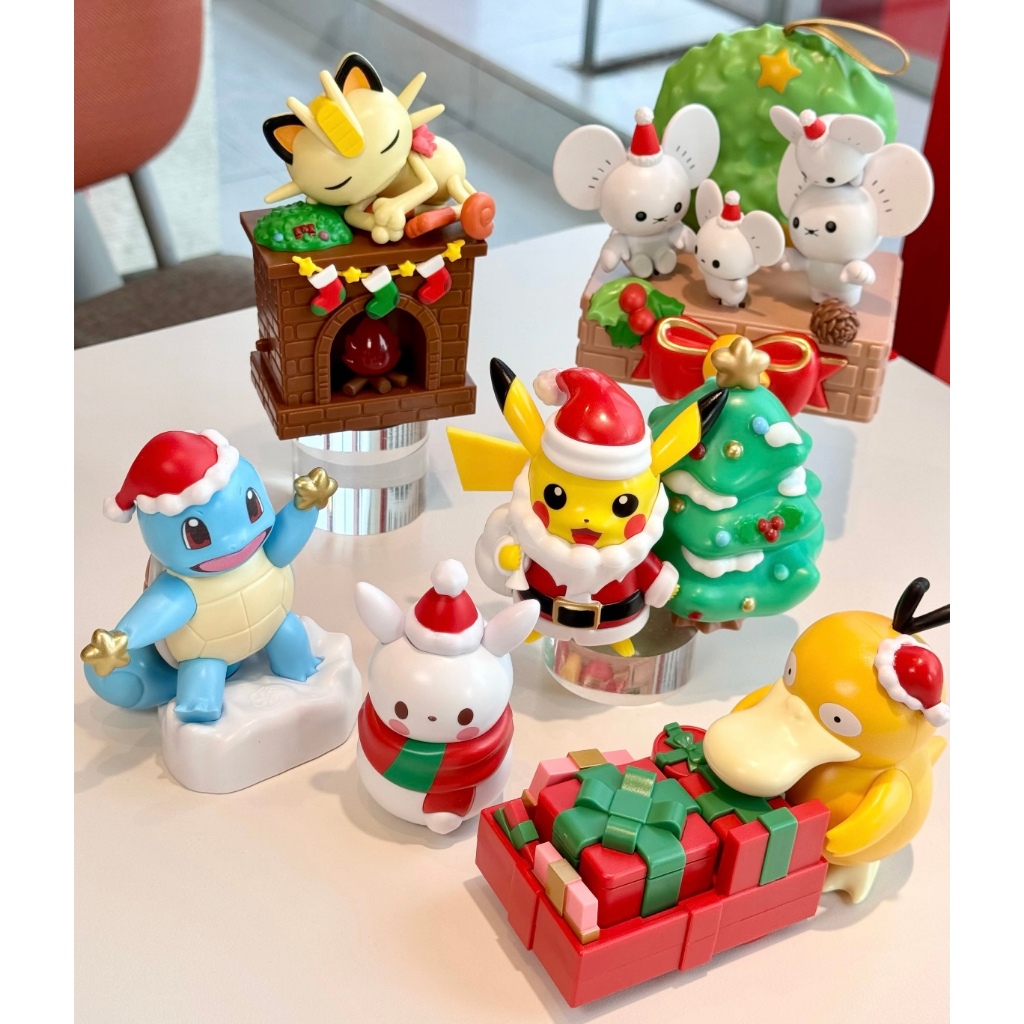 2025 KFC Christmas Pokemon Full Set of 5 Figures - Tandemaus, Psyduck ...