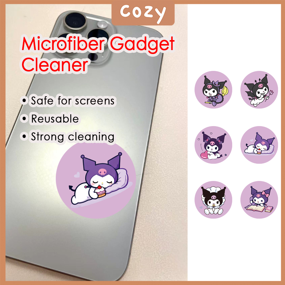 Kuromi CozySwipe Phone Screen Cleaner, Microfiber Sticky Gadget for All ...