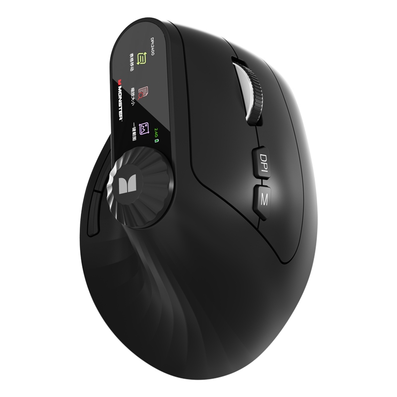 Monster M2 MAX Mouse Bluetooth Wireless Non Slip Ergonomic Design Light ...