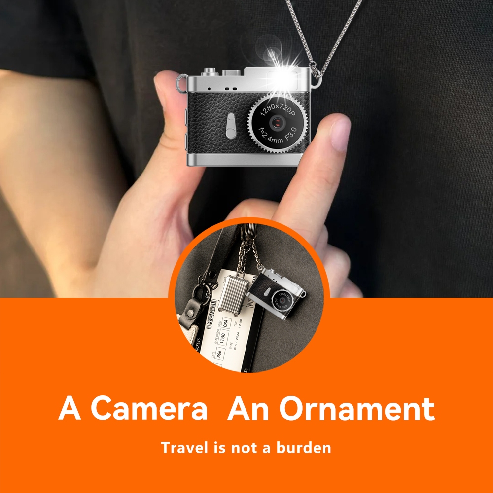 Mini Camera Keychain Camera Body Cam Wearable DV Camcorder Camera Toy ...