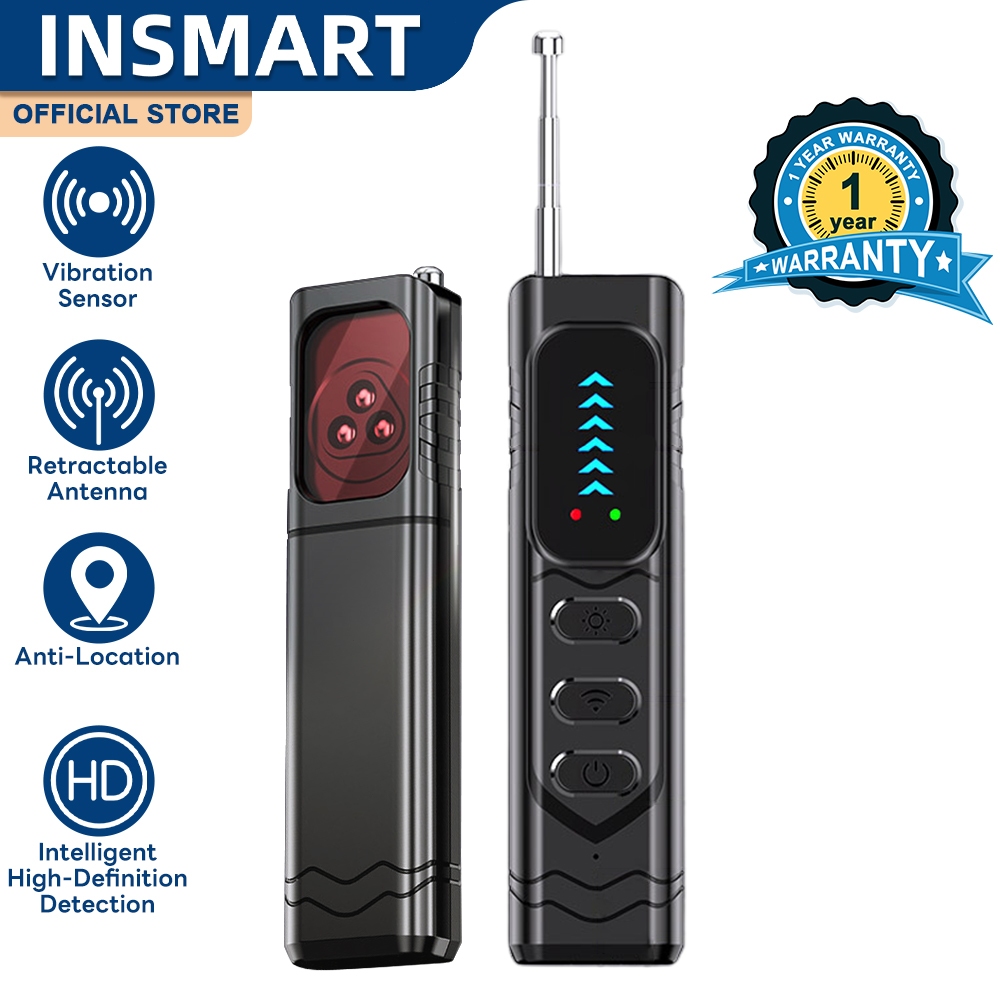 INSMART Mini Anti-Spy Camera Detector Wireless Signal Infrared Scanner ...