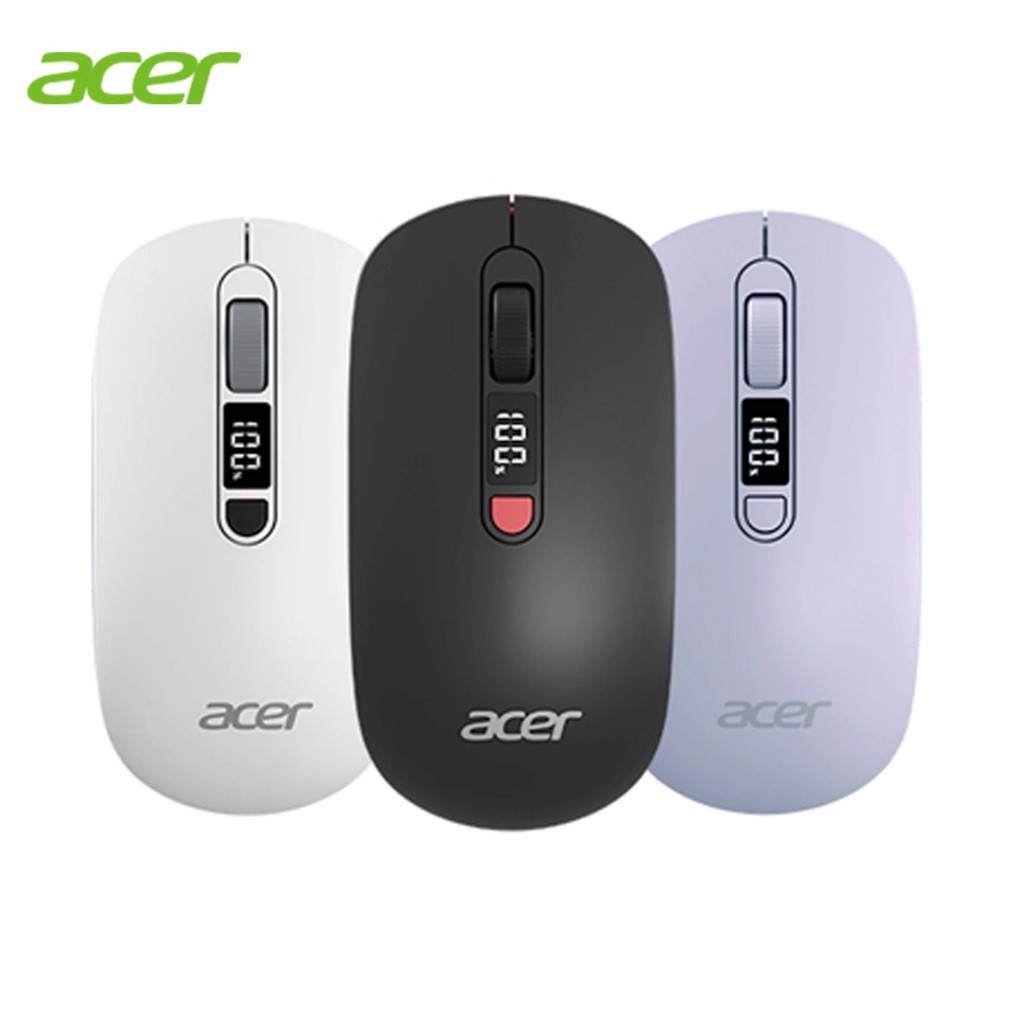 Acer OMR060 Wireless Mouse 2.4GHz & Bluetooth Connections Digital ...