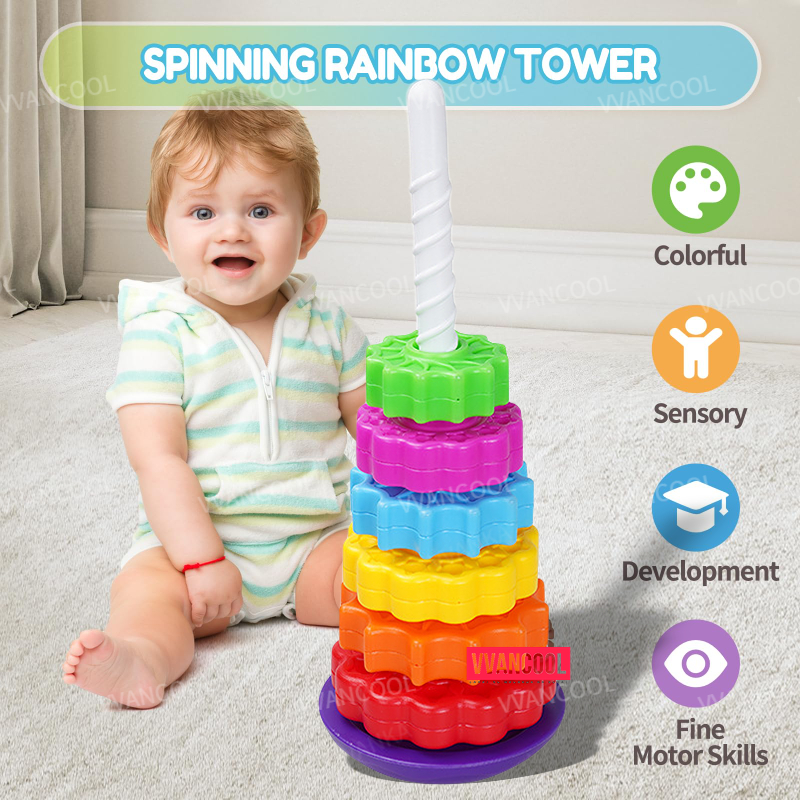 Big Spinning Stacking Toys Interactive Learning's Stack Toys Sautism ...