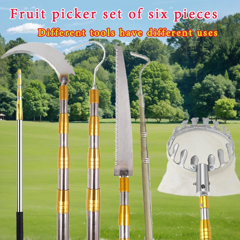 fruit picker fruit picking basket elescopic fruit picker Garden High ...