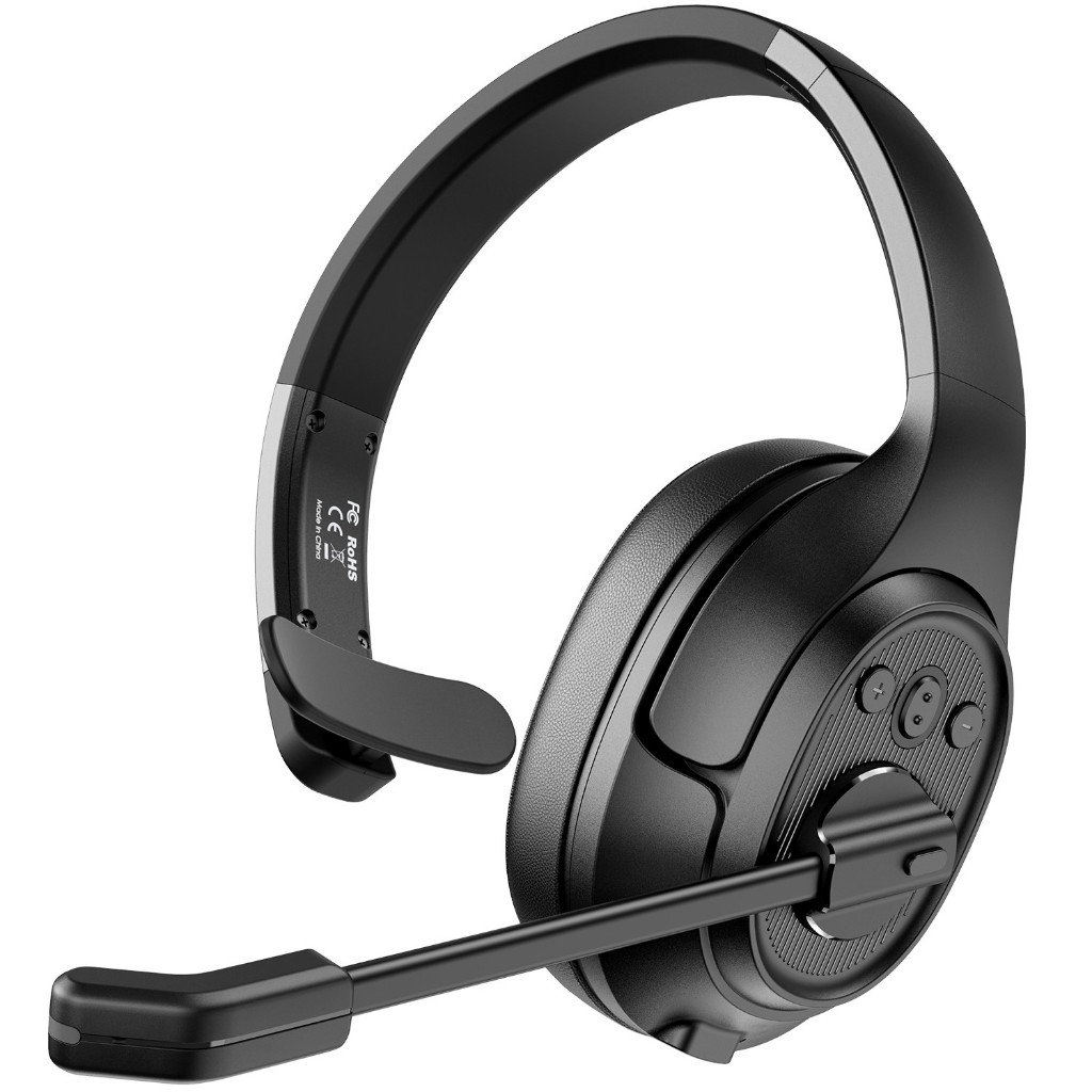 EKSA H1 Bluetooth Wireless Headphones Mono Headset with ENC Noise ...