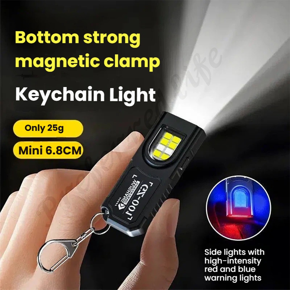 Keychain Flashlight - 300LM Ultra-Bright Mini Torch with Belt Clip ...