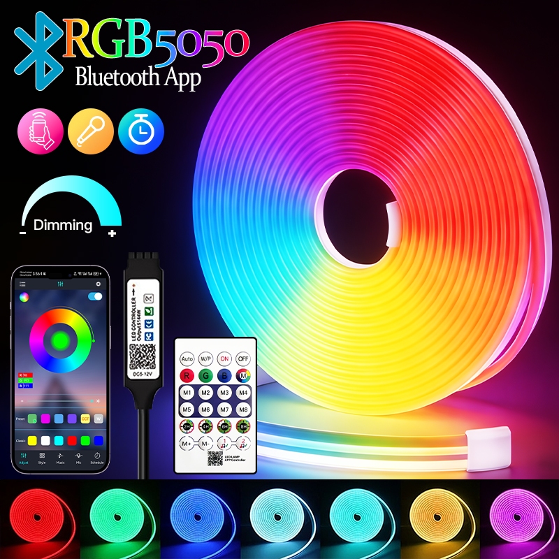 COB LED Strip Light DC12V 24V Flexible Truck Light High Brightness ...