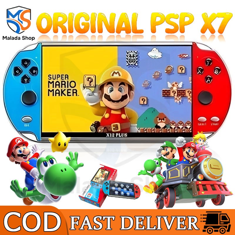 PSP X7 Retro Handheld Game Console – 4.3" Screen, 8GB, 20,000+ Built-In ...