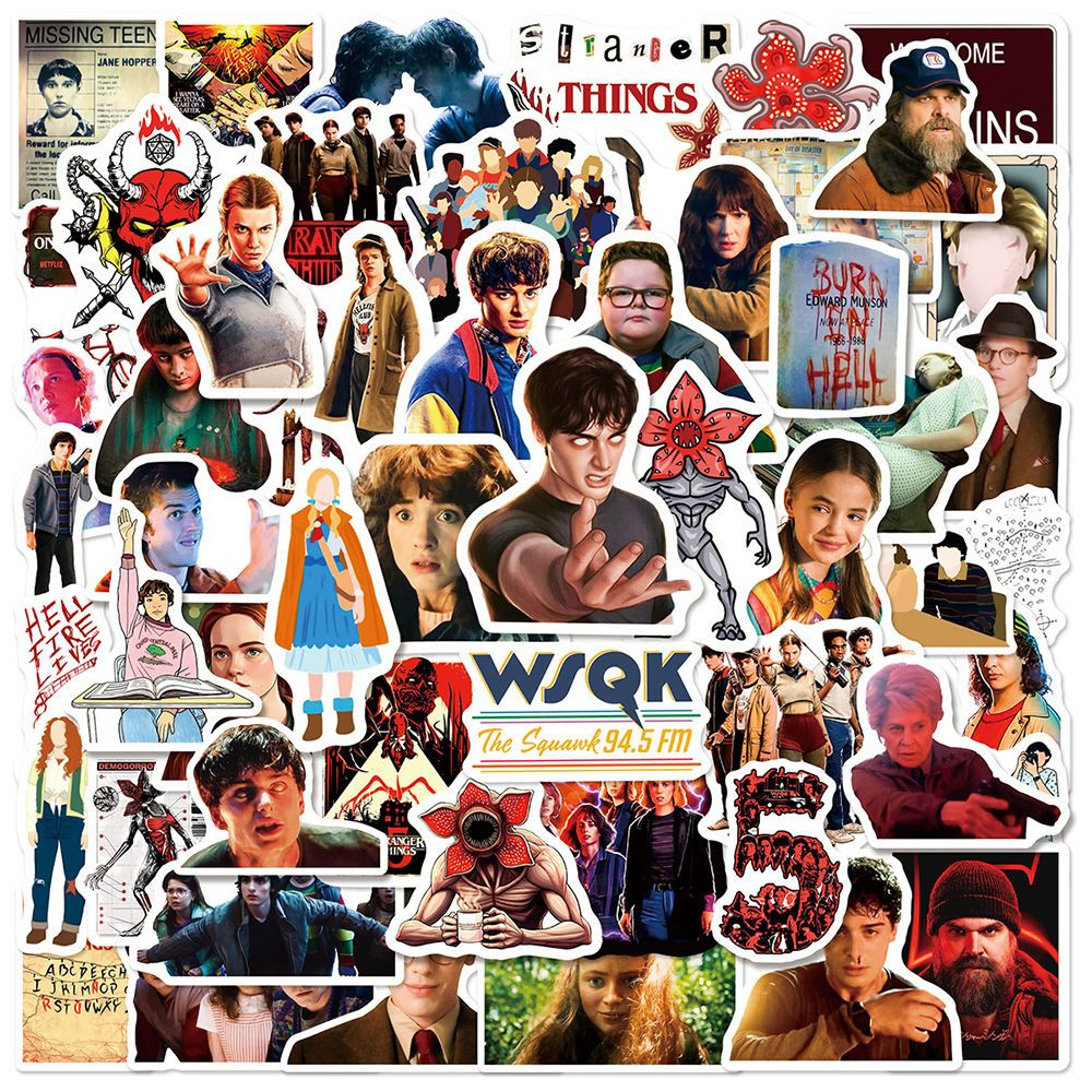 Stranger Things Stickers Eleven Mike Dustin Diy Waterproof Sticker ...