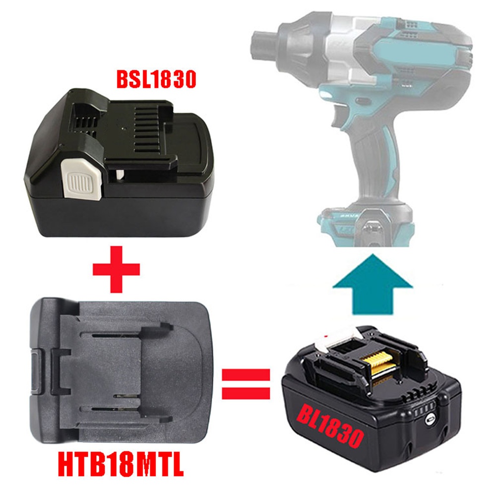 HTB18MTL Battery Adapter for Hitachi 18V Li-Ion Battery To for Makita ...